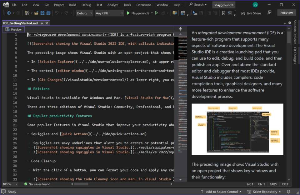 Markdown In Visual Studio Schreiben